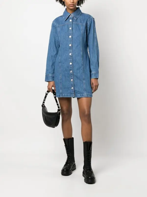 LEVI'S Long-sleeve Mini Dress - Blue