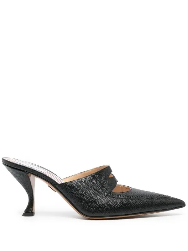 Thom Browne 75mm Cut-out Leather Mules