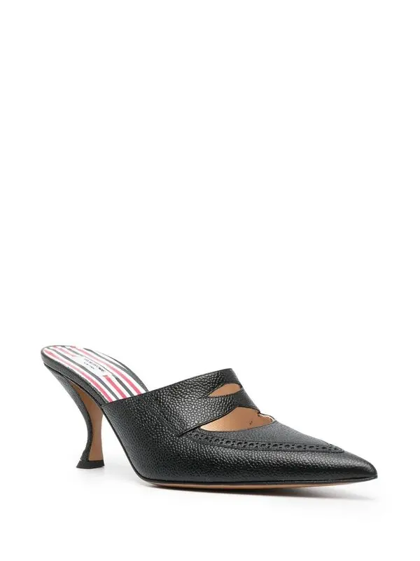 Thom Browne 75mm Cut-out Leather Mules
