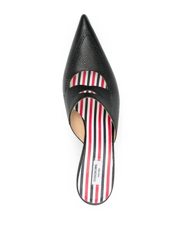Thom Browne 75mm Cut-out Leather Mules