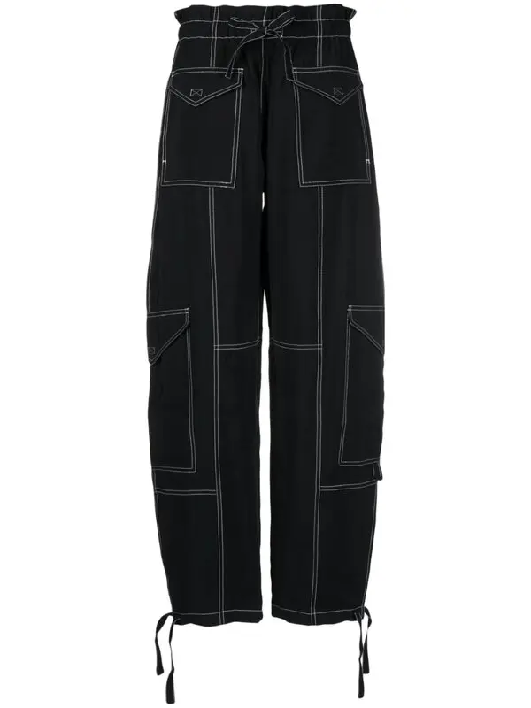 GANNI Topstitch Cargo Trousers