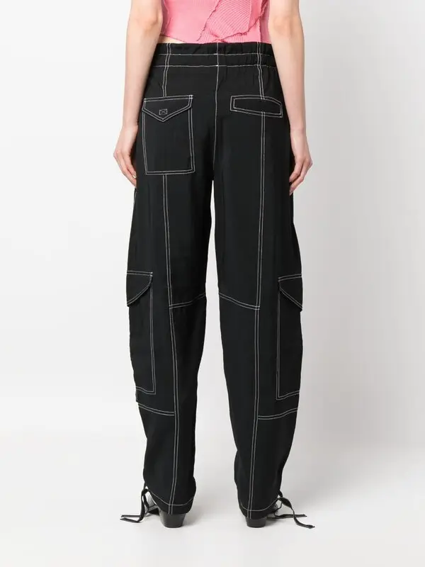 GANNI Topstitch Cargo Trousers