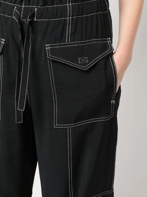 GANNI Topstitch Cargo Trousers