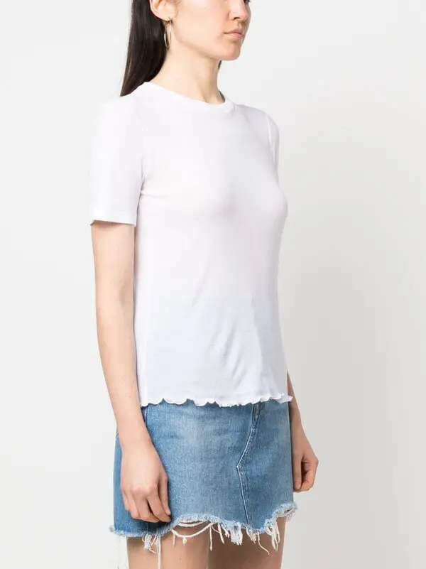 SEMICOUTURE Lettuce-hem T-shirt