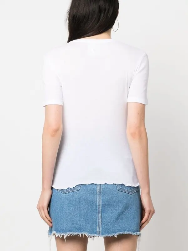 SEMICOUTURE Lettuce-hem T-shirt