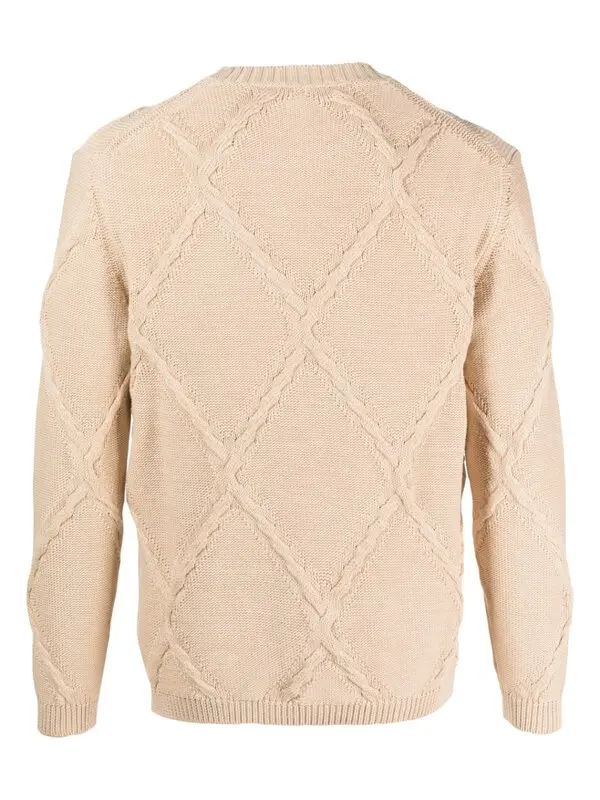 BALLANTYNE Textured Cotton Jumper