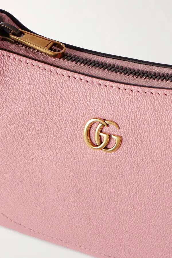 Gucci Aphrodite Embellished Textured-leather Shoulder Bag | Lt