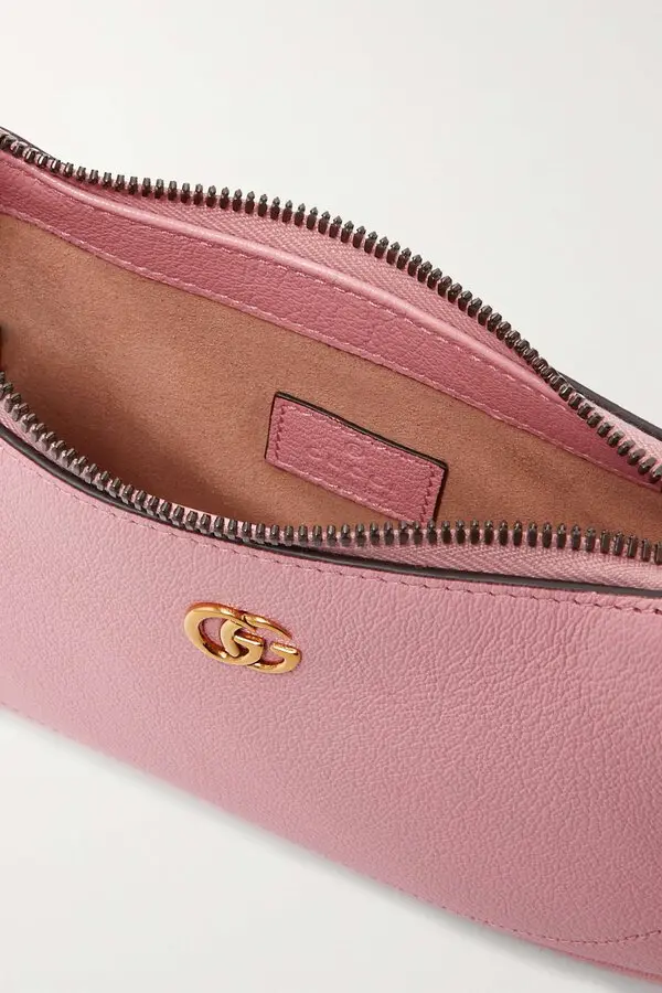 Gucci Aphrodite Embellished Textured-leather Shoulder Bag | Lt