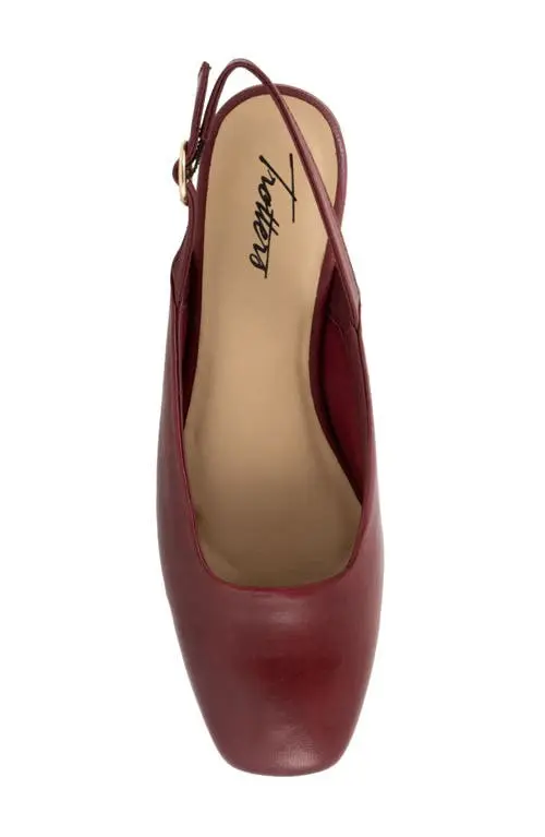 Trotters Holly Slingback Flat - Sangria