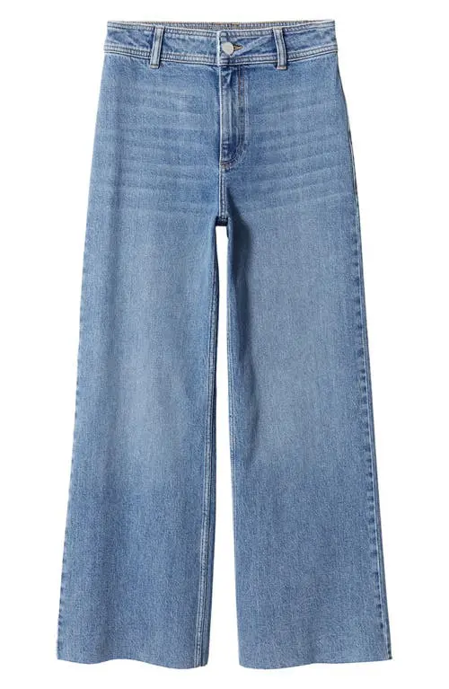 Mango High-waist Culotte Jeans
