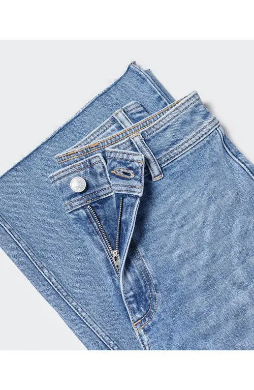 Mango High-waist Culotte Jeans