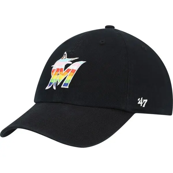 '47 Miami Marlins Team Pride Clean Up Adjustable Hat