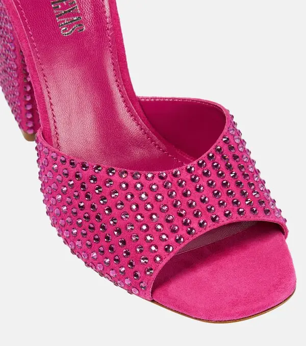 Paris Texas Holly Anja Embellished Mules - Pink