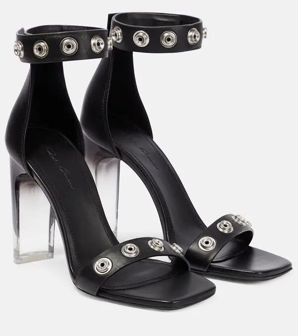 Rick Owens Leather Ankle Strap Sandals