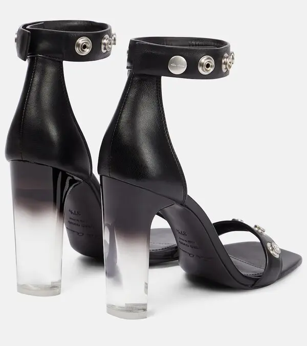 Rick Owens Leather Ankle Strap Sandals