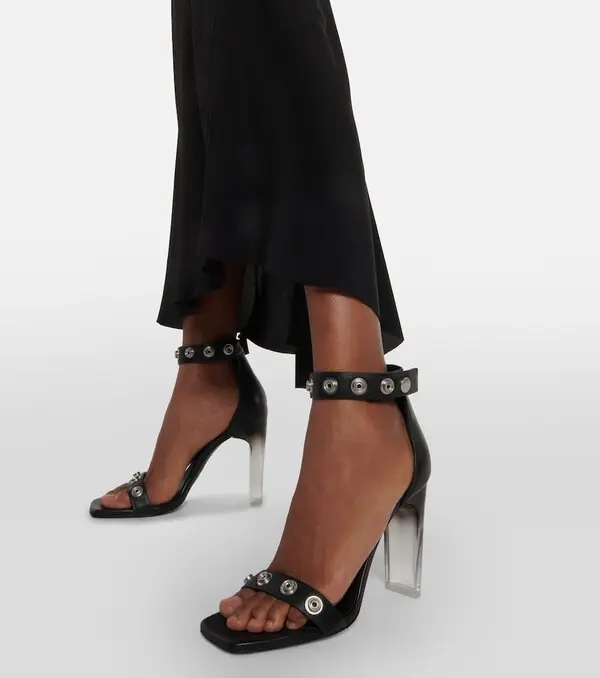 Rick Owens Leather Ankle Strap Sandals