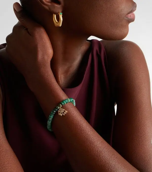 SYDNEY EVAN Evil Eye Fringe Bracelet