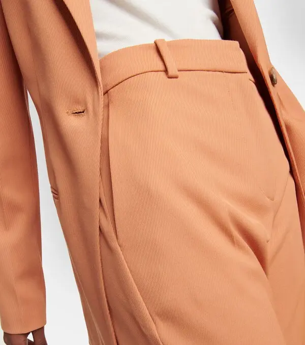 JOSEPH Aveline High-rise Flared Gabardine Pants