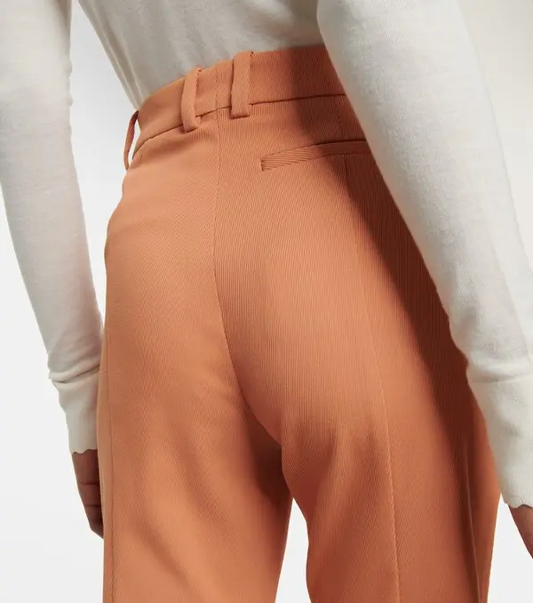 JOSEPH Aveline High-rise Flared Gabardine Pants