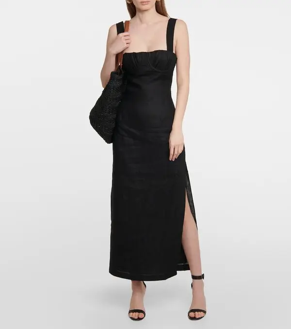off-the-shoulder sheer maxi dress if by sea Off Shoulder Tube Long Sleeve See through Maxi Dress