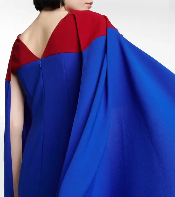 ROKSANDA Elina Cape Midi Dress - Blue