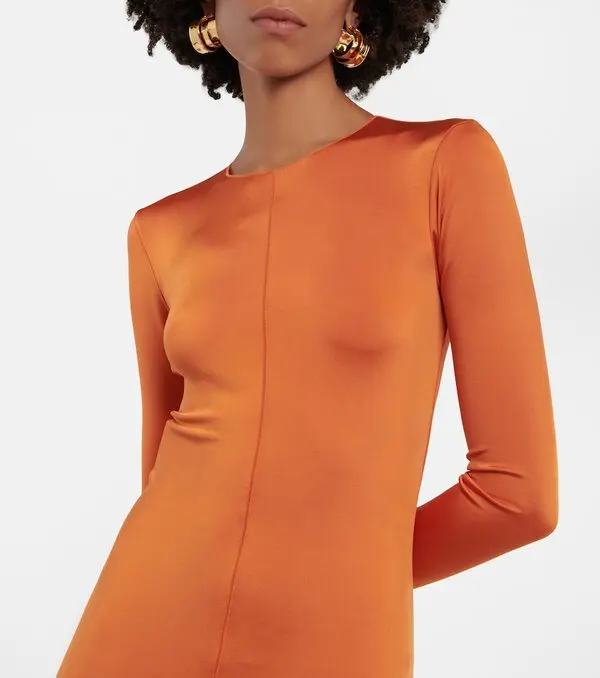 Marni Jersey Midi Dress - Orange