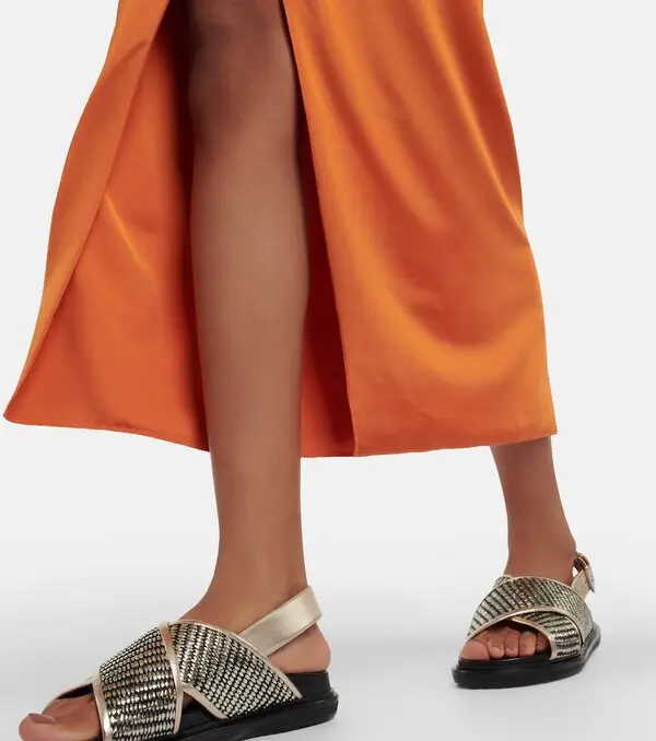 Marni Jersey Midi Dress - Orange