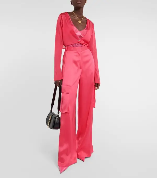 Versace Medusa Crop Cardigan - Pink