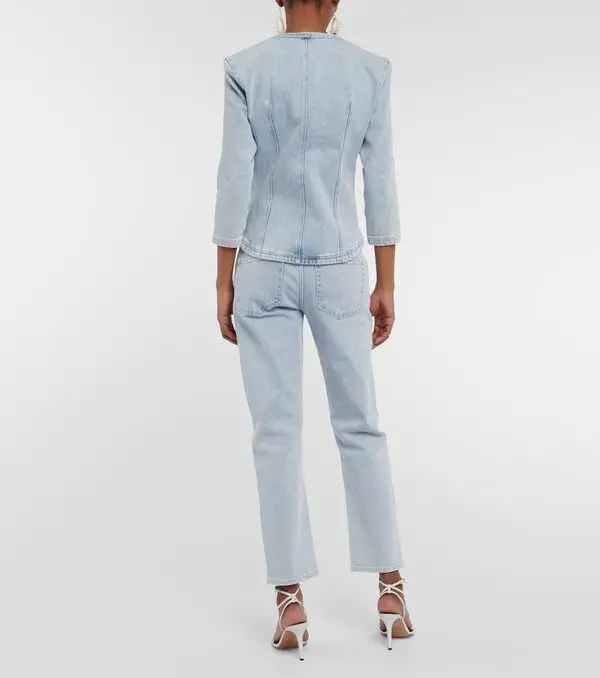 Isabel Marant Vanio Bleached Denim Top