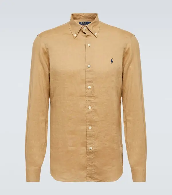 Polo Ralph Lauren Linen Oxford Shirt - Beige