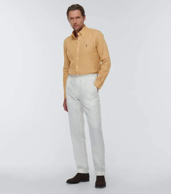 Polo Ralph Lauren Linen Oxford Shirt - Beige