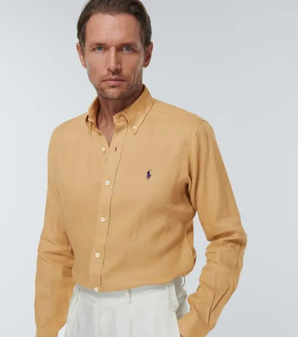 Polo Ralph Lauren Linen Oxford Shirt - Beige