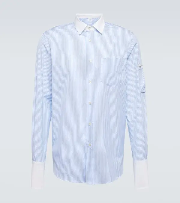 WINNIE N.Y.C Striped Cotton Poplin Shirt