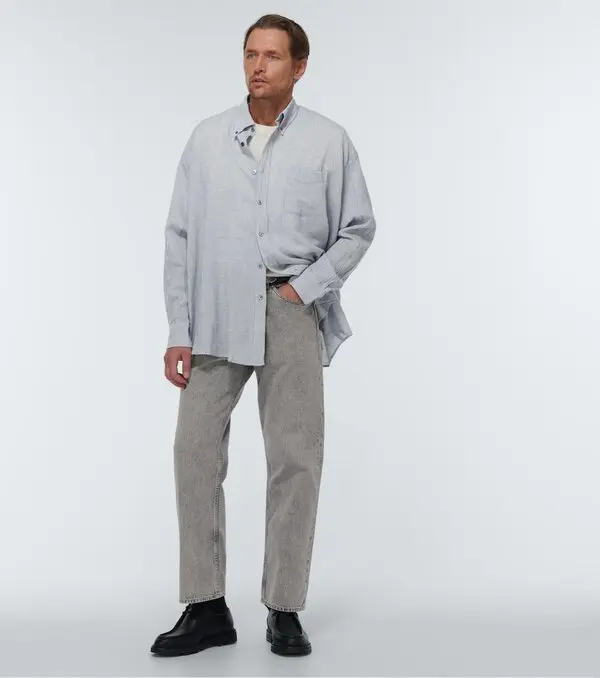 Our Legacy Third Cut Wide-leg Jeans - Grey