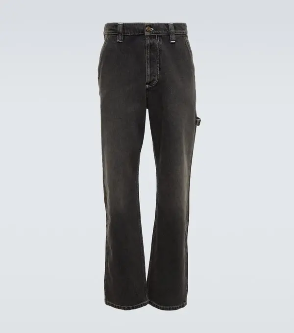 WINNIE N.Y.C Straight Leg Jeans - Black
