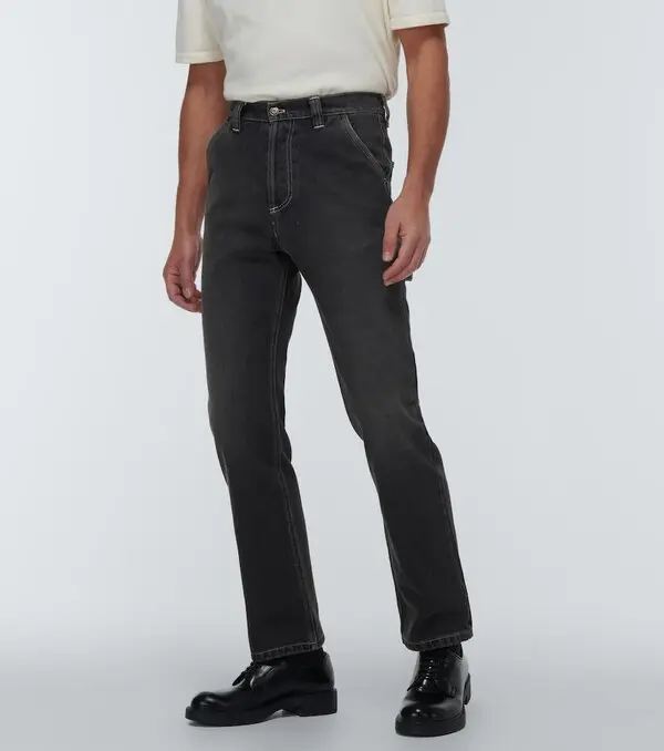 WINNIE N.Y.C Straight Leg Jeans - Black