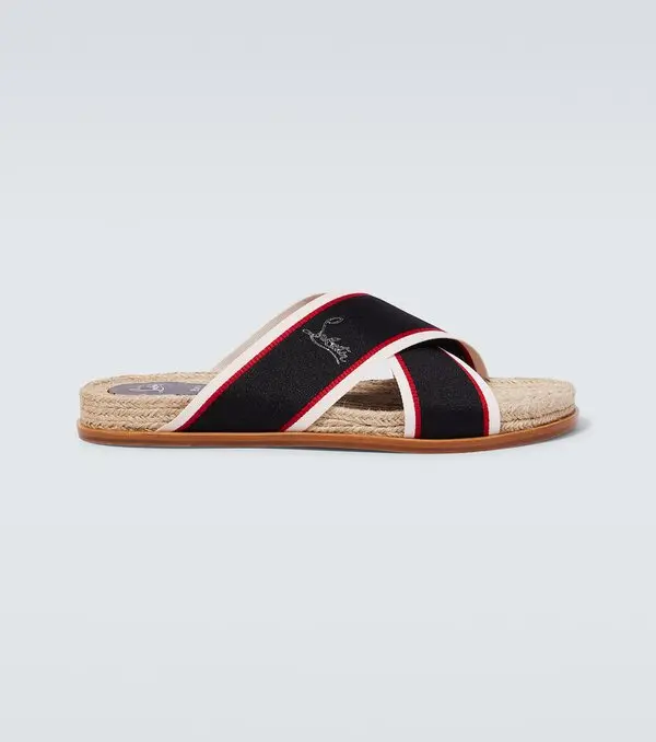 Christian Louboutin Hot Cross Bizz Slide Sandals  display picture 2