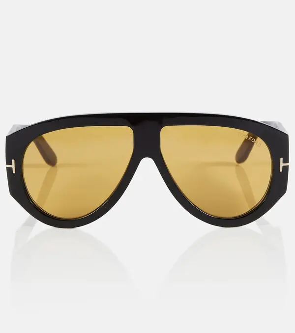 TOM FORD Bronson Aviator Sunglasses - Black