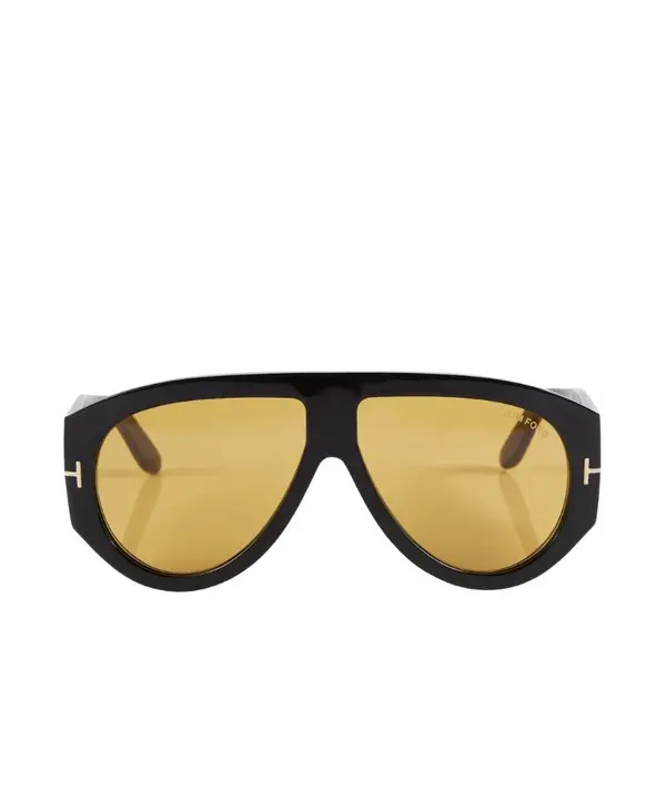 TOM FORD Bronson Aviator Sunglasses - Black
