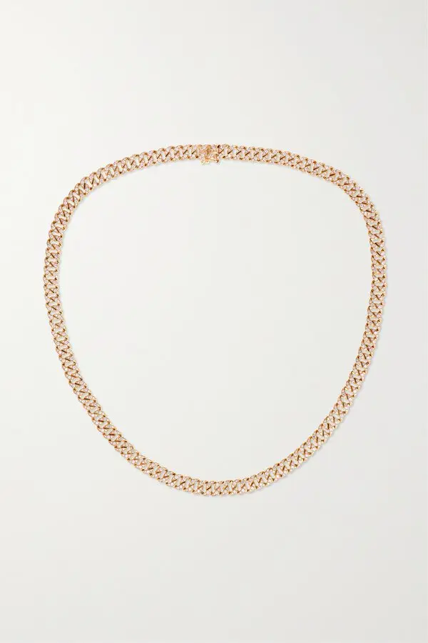 ANITA KO Havana Small 18-karat Diamond Choker Necklace - Gold
