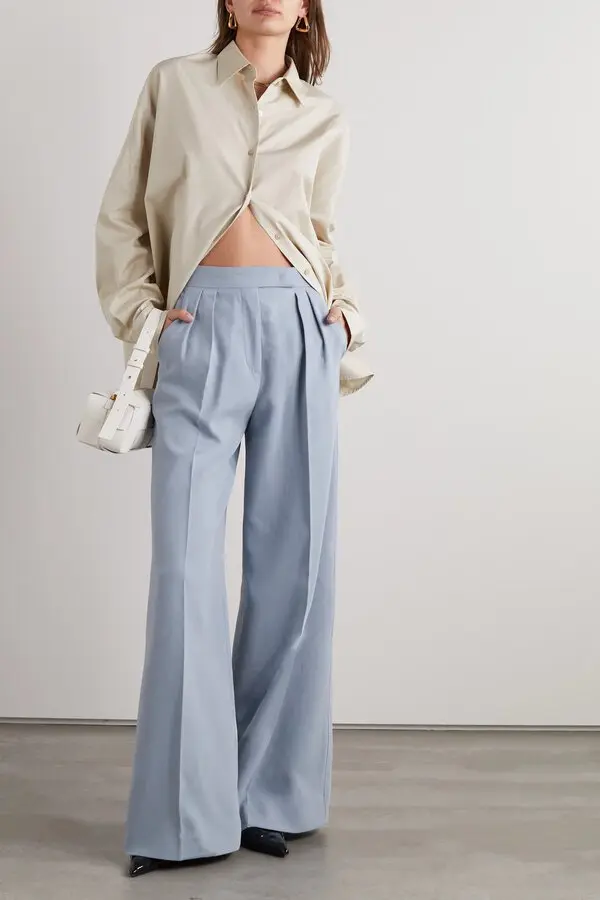 Max Mara Mimma Wide-leg Pleated Pants
