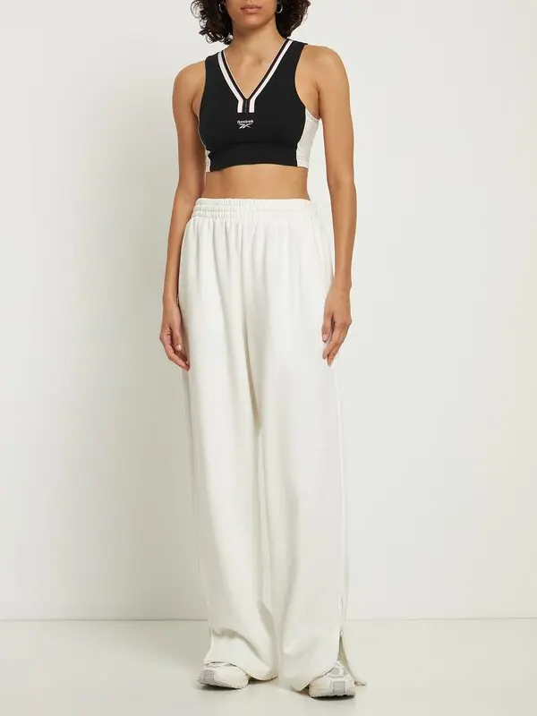 REEBOK V-neck Cropped Tank Top