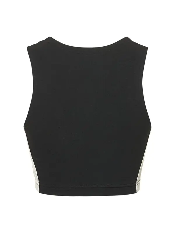 REEBOK V-neck Cropped Tank Top