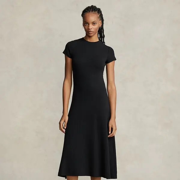 polka dot shirt dress midi Ivanka Navy Button-Down Polka Dot Midi Shirt Dress – Celebrity Designz
