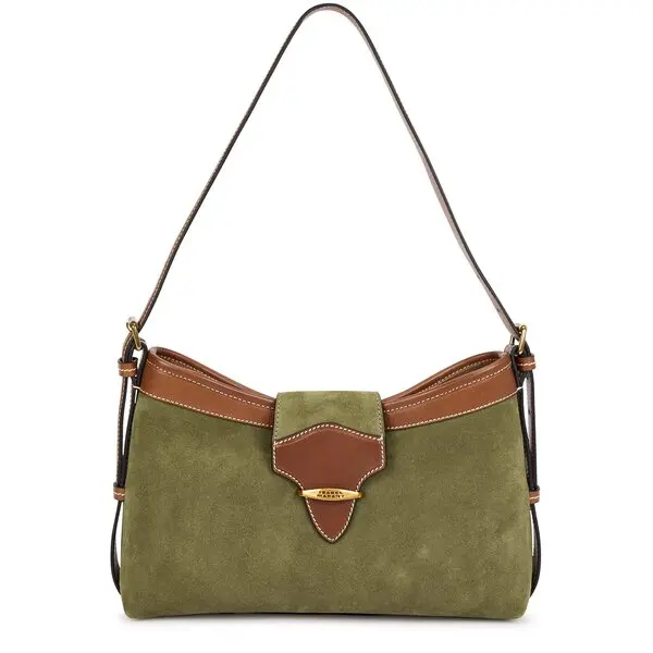 Isabel Marant Botsy Baguette Suede Shoulder Bag