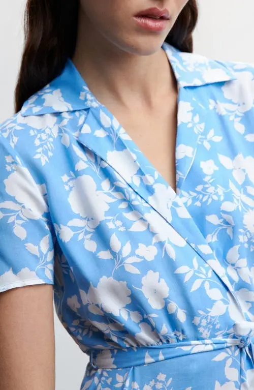 Mango Floral Woven Shirt Dress