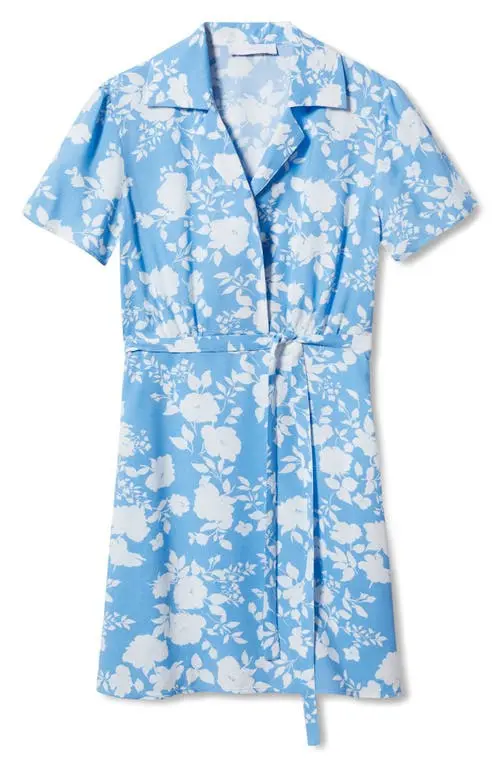 Mango Floral Woven Shirt Dress