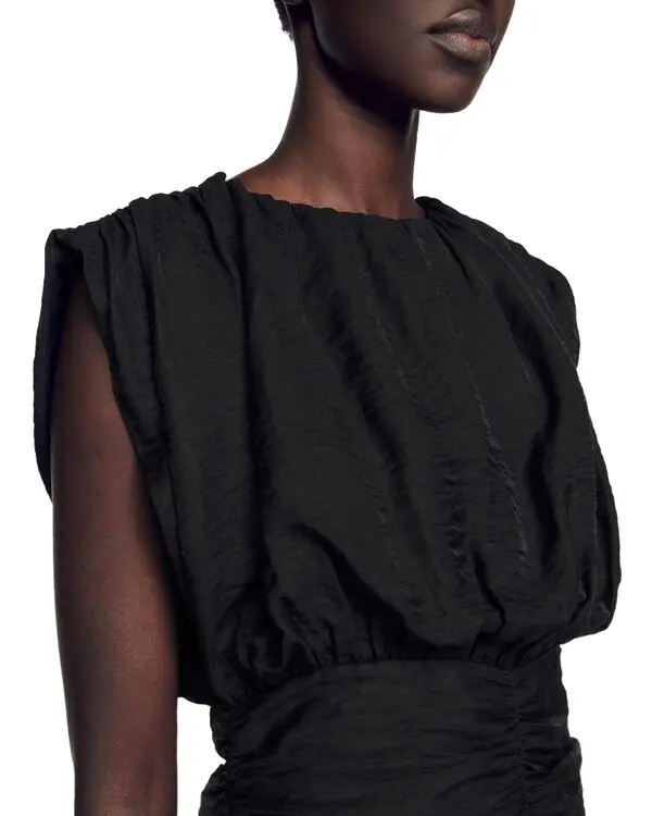 Sandro Diamant Ruched Mini Dress