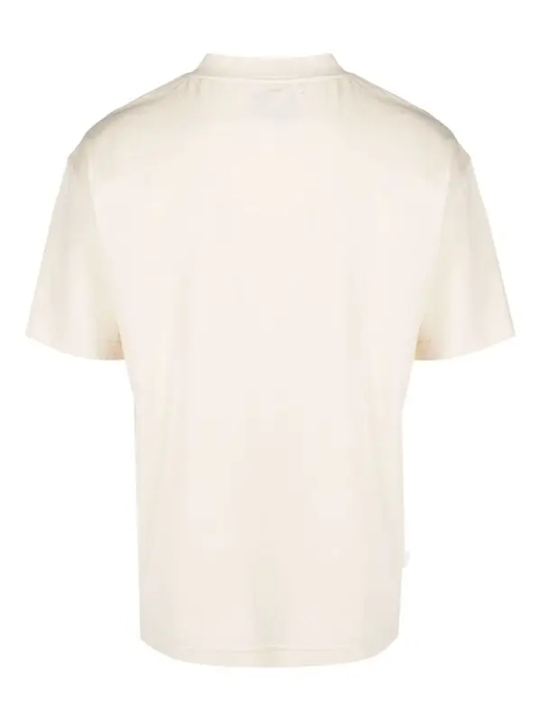 BONSAI Logo-print Cotton T-shirt - Neutrals