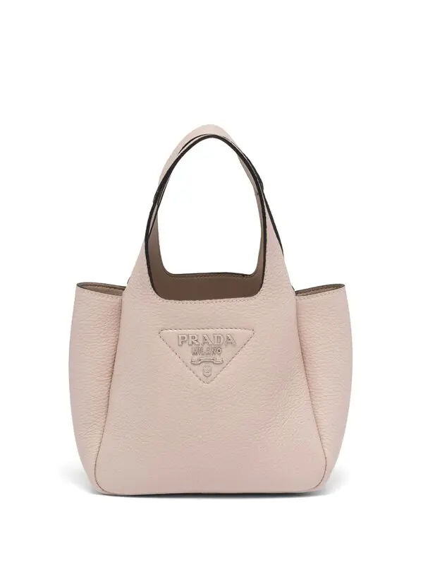 Prada Logo-plaque Tote Bag